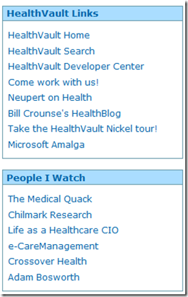 Microsoft MSDN HealthVault Blog Watches the Medical Quack – Personal ...